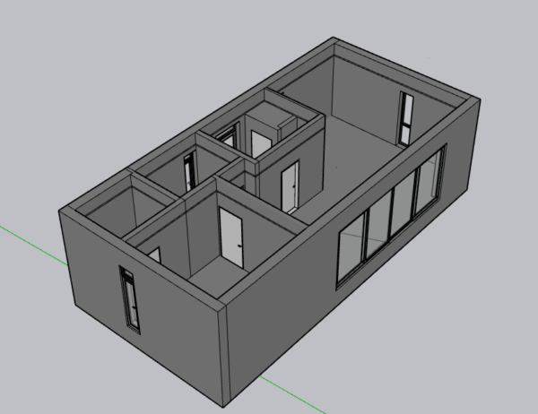 As-built architectplannen met terreinprofiel en inplantingsplan