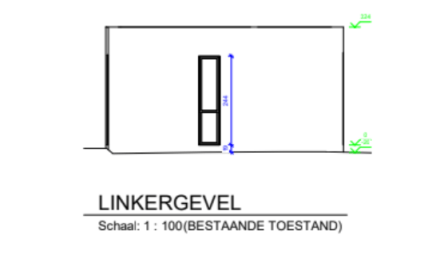 As-built architectplannen met terreinprofiel en inplantingsplan